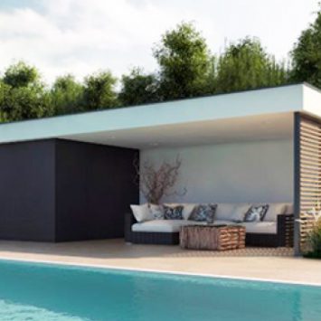Aménager un pool house : un lieu tout confort près de la piscine ...